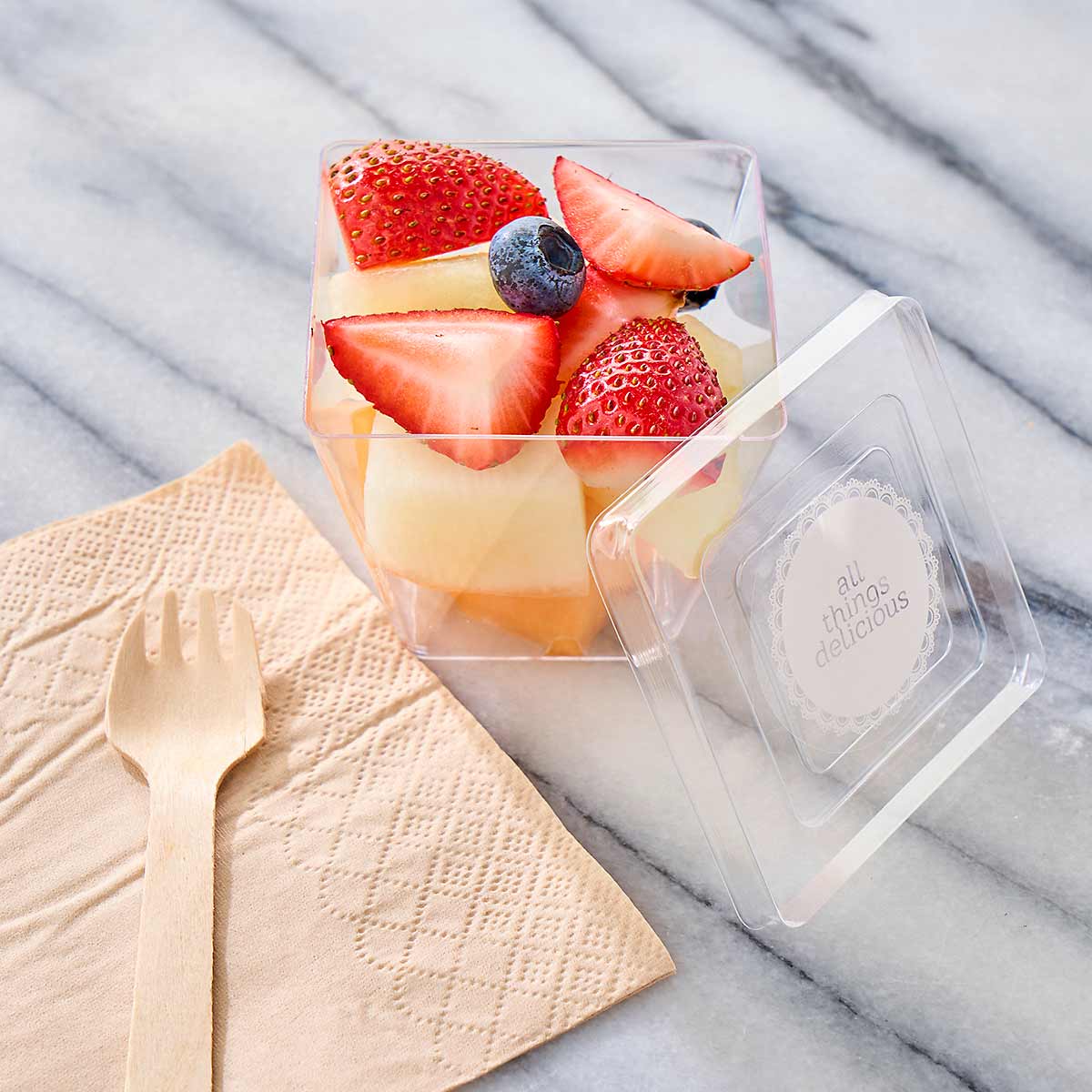 Fresh Fruit Cups (Box of 12) – All Things Delicious