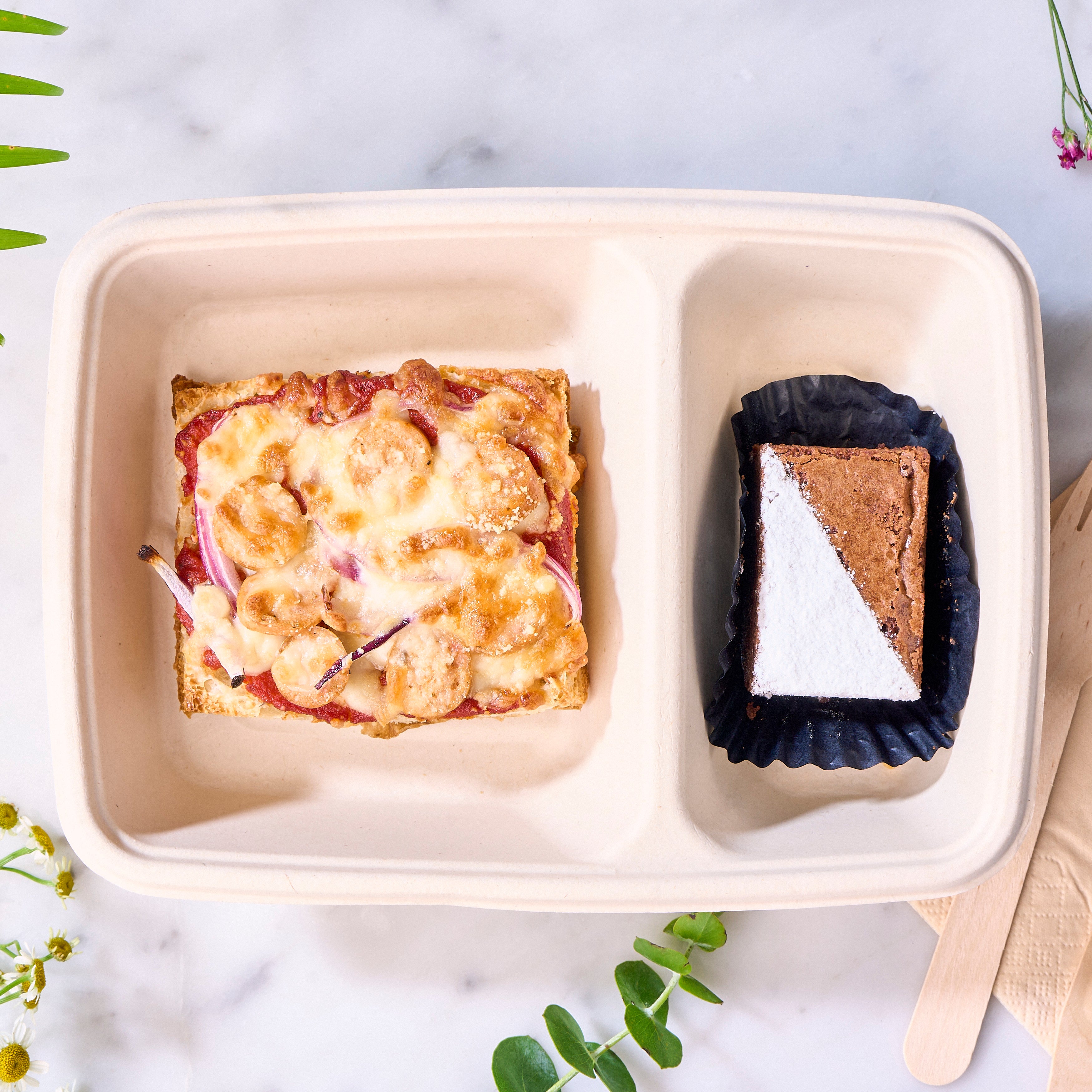 Focaccia Pizza Snack Box | Halal Catering Singapore – All Things Delicious