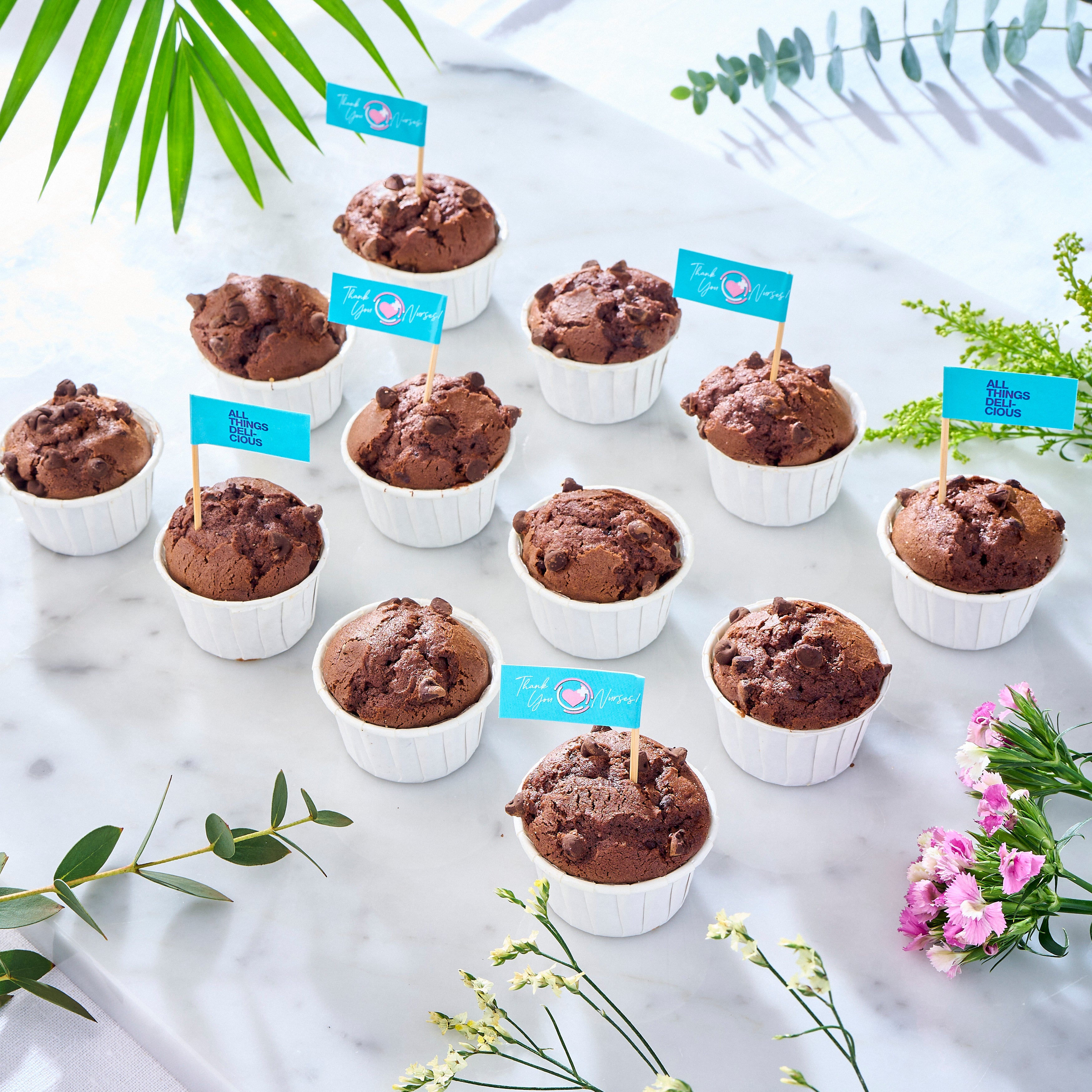 Nurses' Day: Mini Muffins (Box of 12) – All Things Delicious