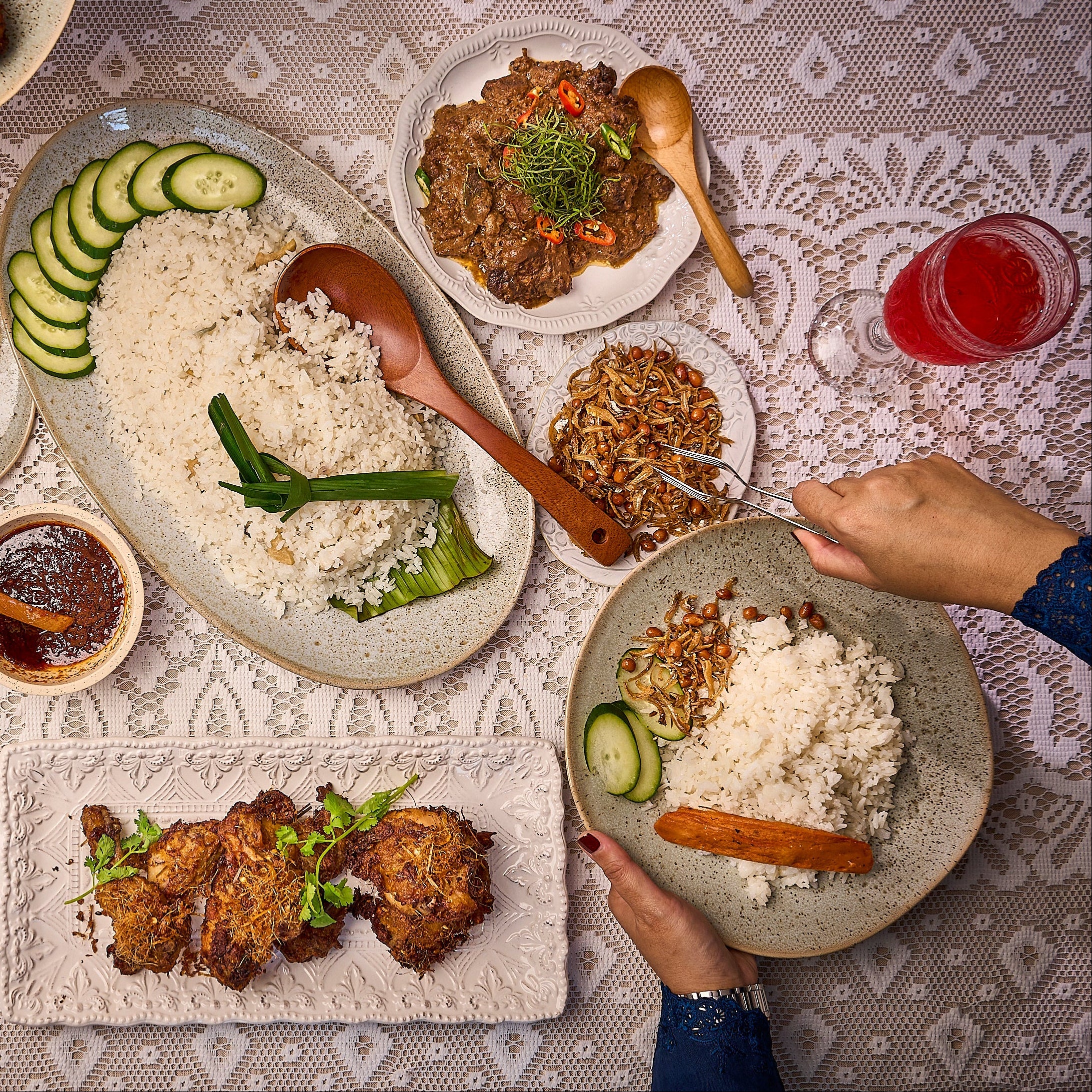 Nasi Lemak Platter - The Full Feast | Halal Catering SG – All Things ...