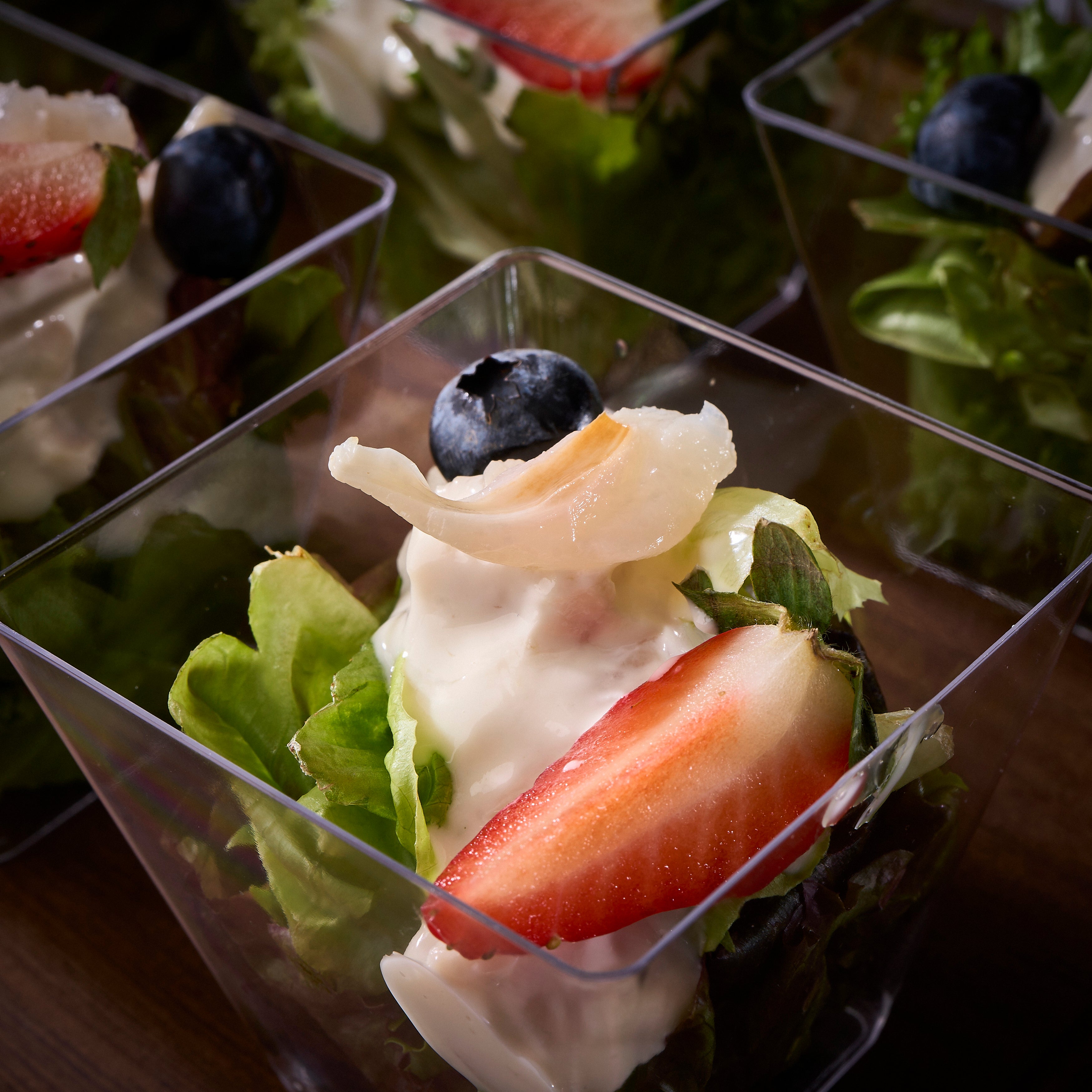 Lychee Turkey Cocktail Salad Cups (Box of 12) – All Things Delicious