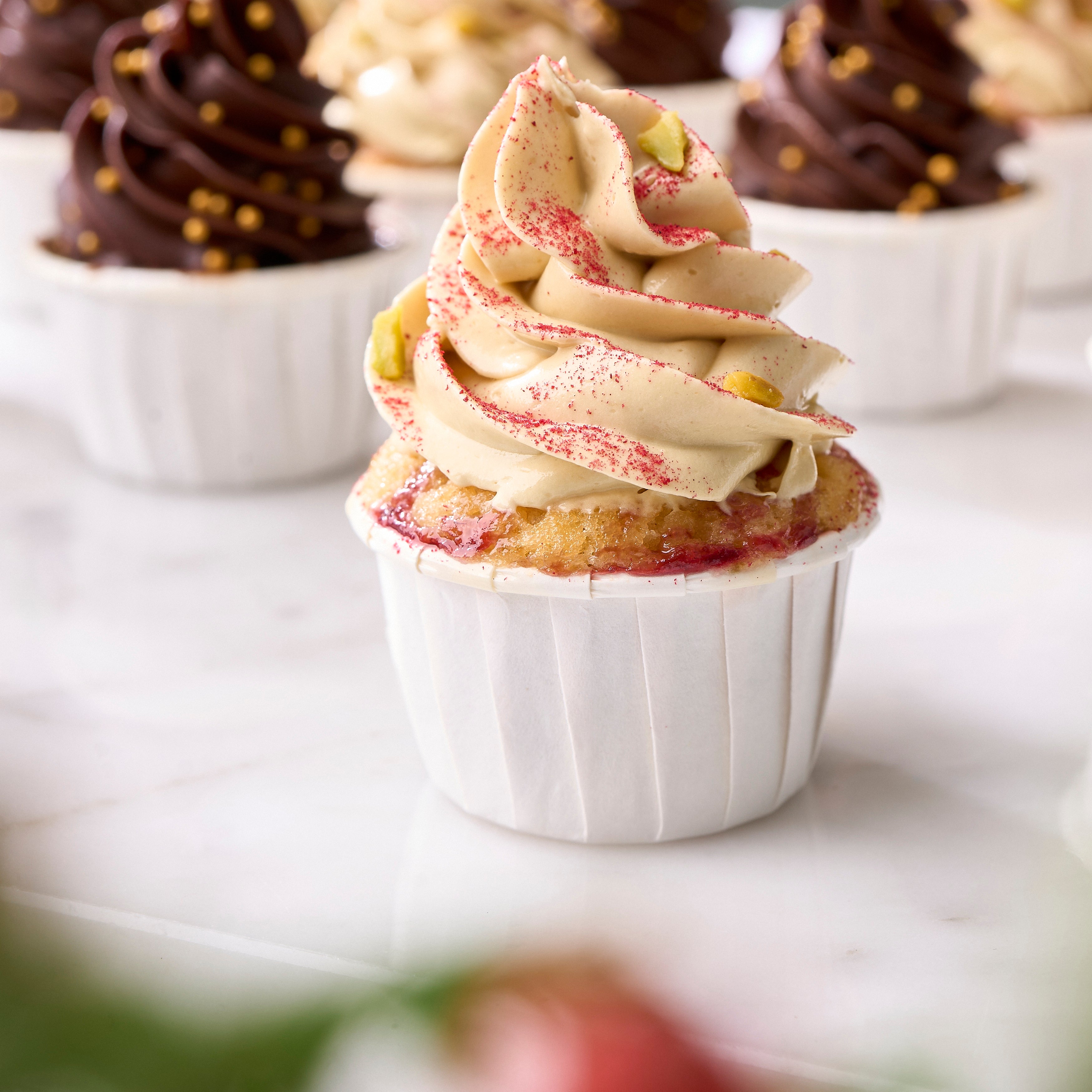 Mini Xmas Tree Cupcake (Box of 12) | Halal Catering SG – All Things ...